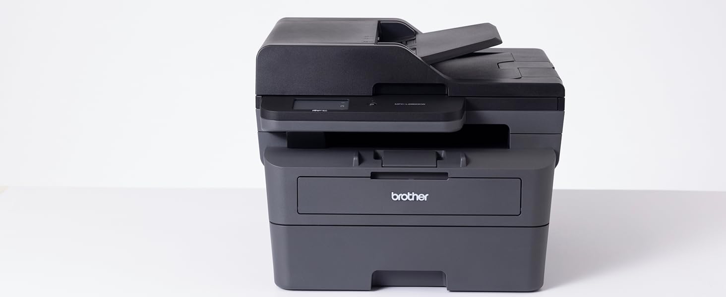 Brother MFC-L2860DW 4-in-1-Multifunktions-Laserdrucker, 34 ppm, Duplexdruck, 6,8 cm Touchscreen ...