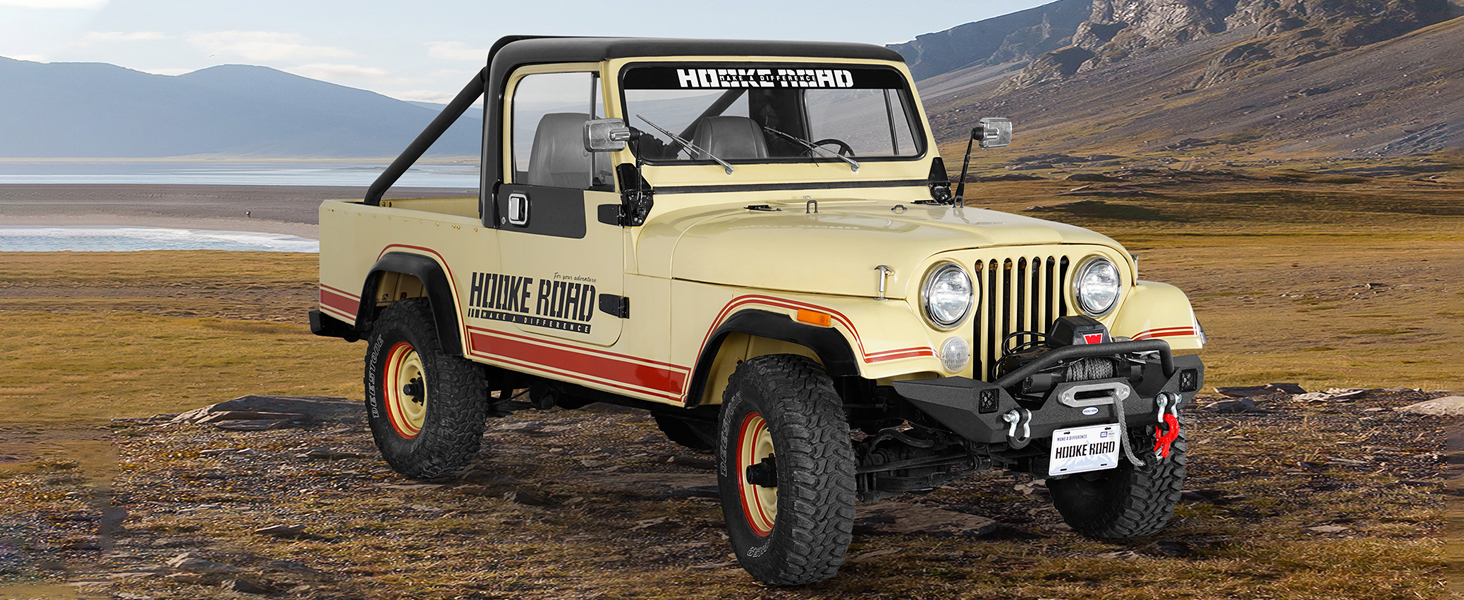 Amazon.com: Hooke Road Front and Rear Bumper Kit for 1976-1986 Jeep CJ-5 CJ-7 CJ-8 Scrambler ...