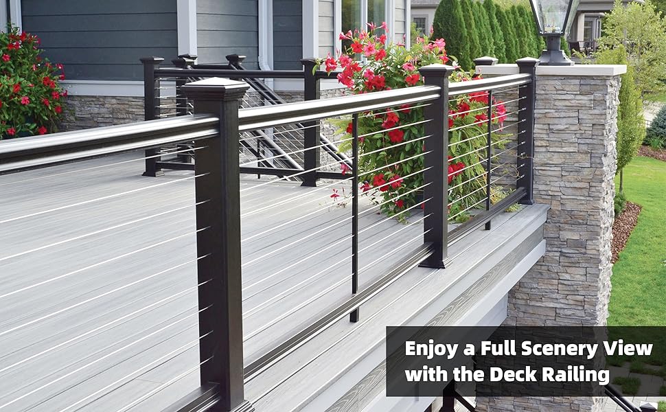 300FT 1/8 Stainless Steel Cable for Deck Cable Railing System,Premium T316 Aircraft Cable Kits ...