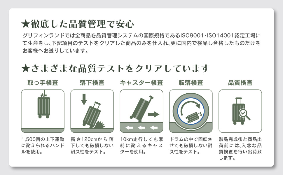 Amazon.co.jp: [グリフィンランド] スーツケース キャリーケース キャリーバッグ 無料受諾サイズ Lサイズ 軽量 フレームタイプ TSAダイヤルロック ダブルキャスター DL ...