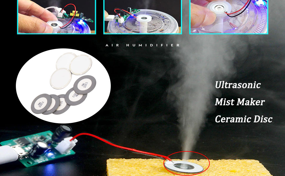 Amazon.com: Rankomu 10-Pack 20mm Ultrasonic Mist Maker Ceramic Discs ...