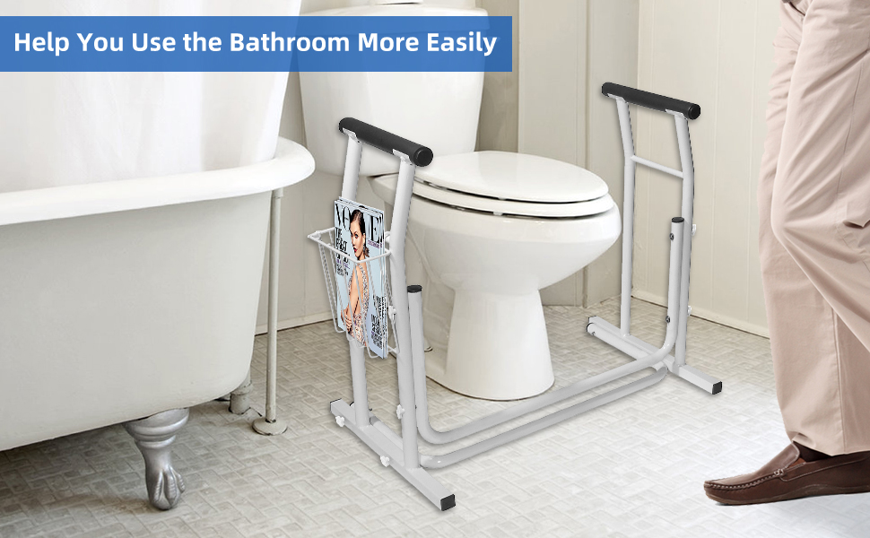 Amazon.com: Medical Toilet Safety Frames & Rails - Stand Alone Toilet Safety Rails with Support ...