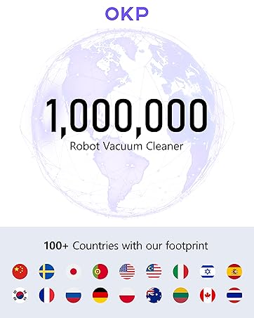Amazon | ロボット掃除機 水拭き 両用 お掃除ロボット 強力吸引 OKP life 超薄型 ブラシレス吸引口 Alexa/Google音声対応 自動充電 静音 APP予約清掃 リモコン ...