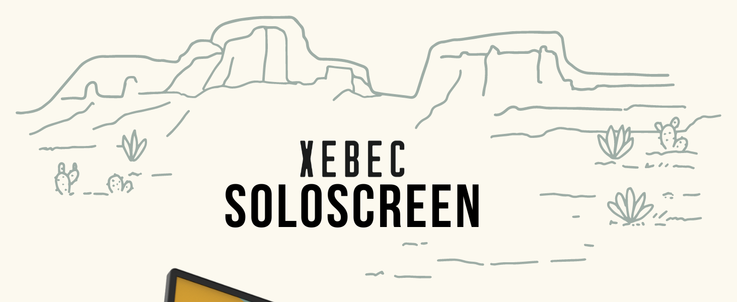 Amazon.com: Xebec SoloScreen 15.6" Portable Monitor for Laptops – Full HD 1920x1080, Ultra-Thin ...