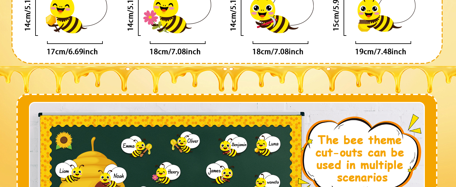 Amazon.com : Bee House Classroom Decorations - Bee Theme Bulletin Board ...
