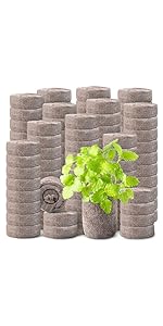 Amazon.com : 5 Pack Seed Starter Tray Seeding Starter Kits (50 Cells Total Tray)+ 50pcs Peat ...