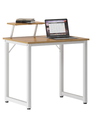 SogesHome Computertisch 80 cm Schreibtisch Arbeitstisch mit Speicherplatine Bürotisch für PC und ...