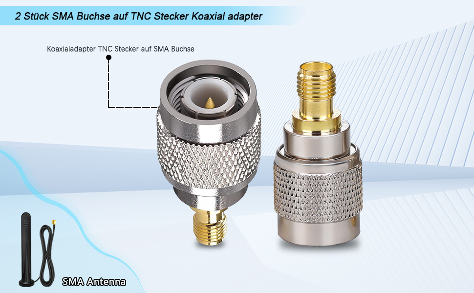 TUOLNK SMA TNC Adapter - Buchse auf Stecker Koax für Antennen Router - Bulkhead Koaxial Adapter ...