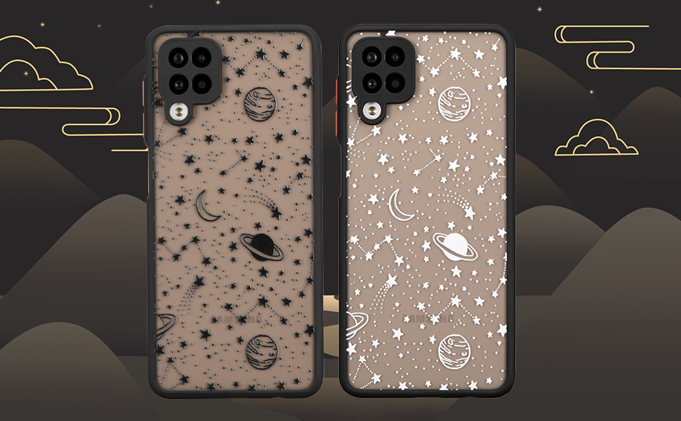 Amazon.com: ZTOFERA for Samsung Galaxy A12 5G Case, Planet Sky Star Pattern Protective Phone ...