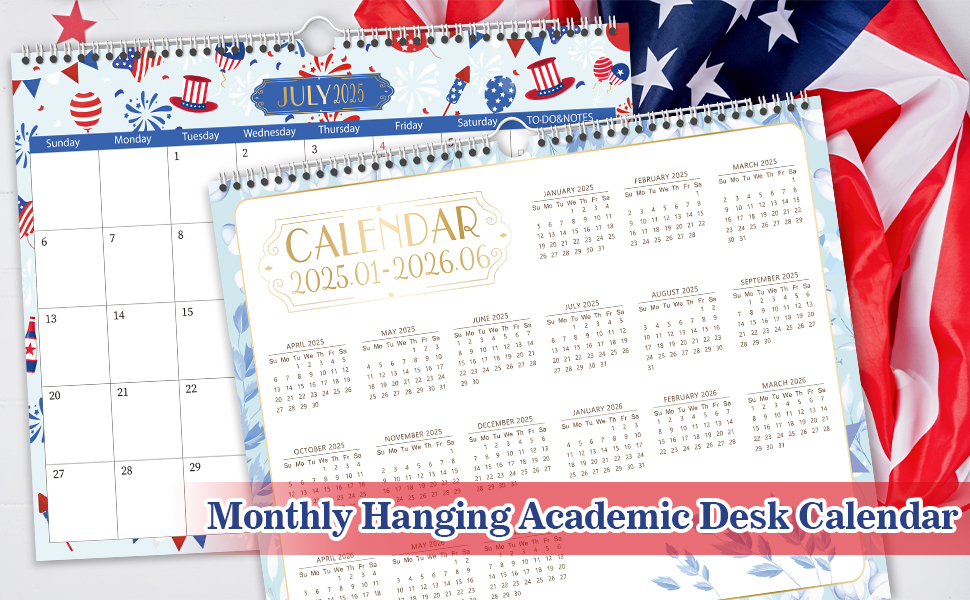 Amazon.com: GuassLee Wall Calendar 2025, School Year Calendar from Jan ...