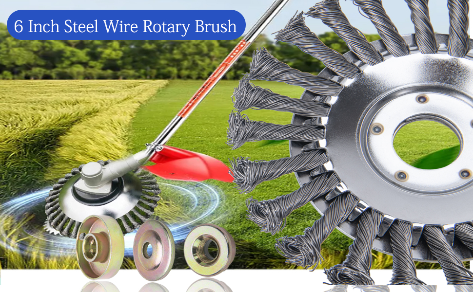 Amazon.com: 6 Inch Steel Wire Cutter Trimmer Head Rotary Brush Cutter ...