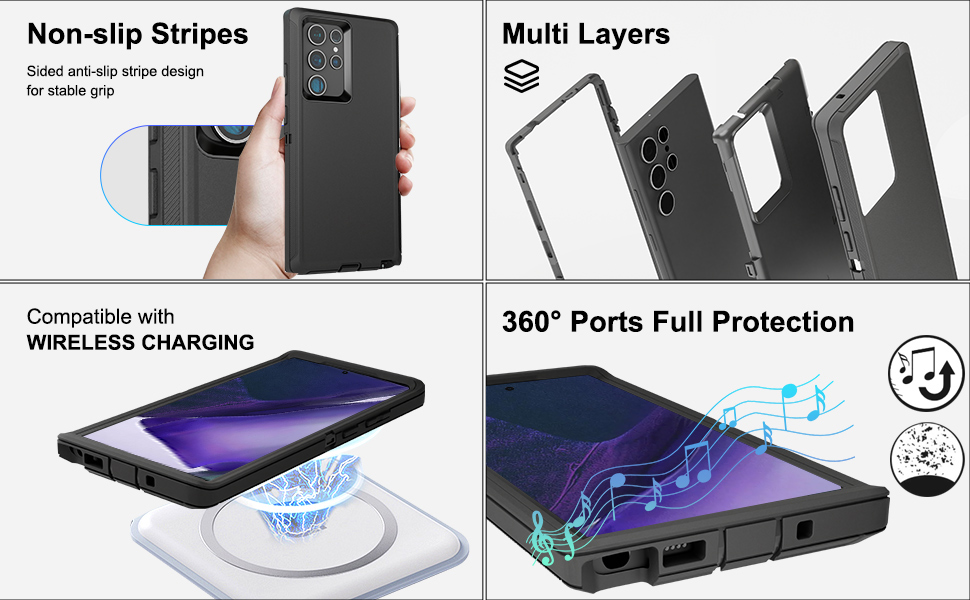 Amazon.com: DHSVEN for Samsung Galaxy Note 20 Ultra Case,Dropproof Shockproof Galaxy Note 20 ...