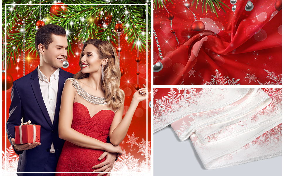 Amazon.com : Allenjoy 10x8ft Fabric Snowflake Christmas Backdrop for ...