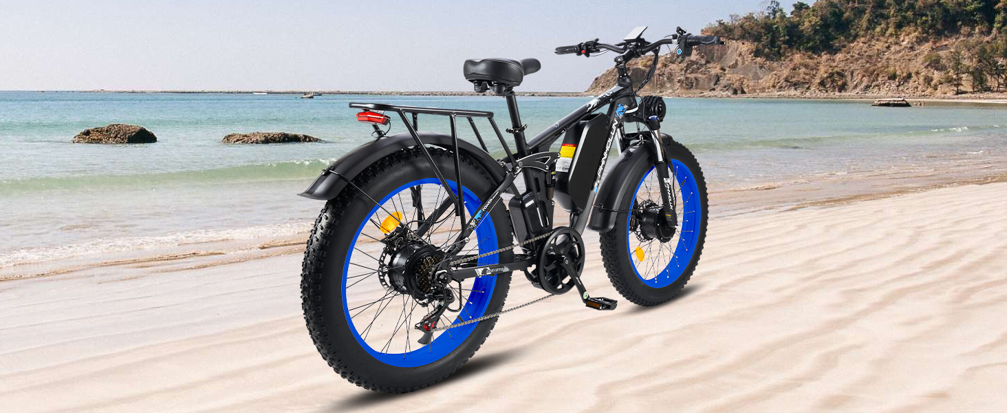 Amazon.com : 3000W Fat-Tire Electric-Bike for Adults-Women-Men - Seeker24 Dual Motor Electric ...