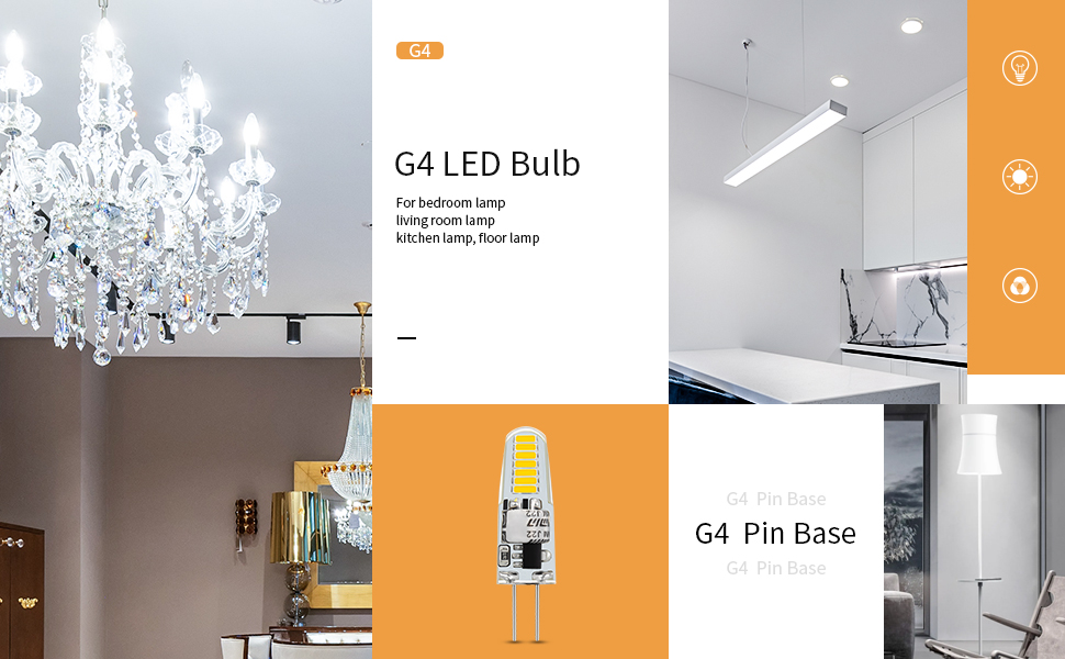 I-SHUNFA G4 LED Bulb AC 120V 1.2W Cool White 10 Pack (120V Silicone Version Cool White) - Amazon.com