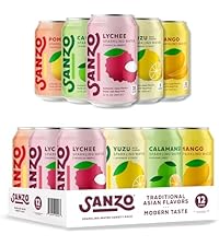Amazon.com: Sanzo Flavored Sparkling Water Variety Pack - Yuzu Lemon Soda, Calamansi Lime ...