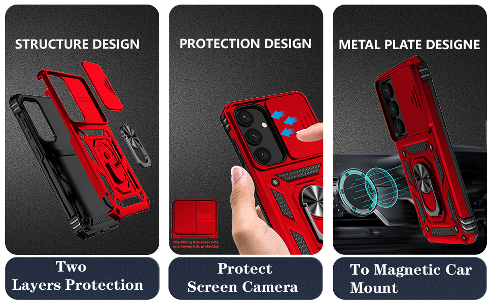 Amazon.com: SunStory Case for Samsung Galaxy S24 Plus / S25 Plus Case with HD Screen Protector ...