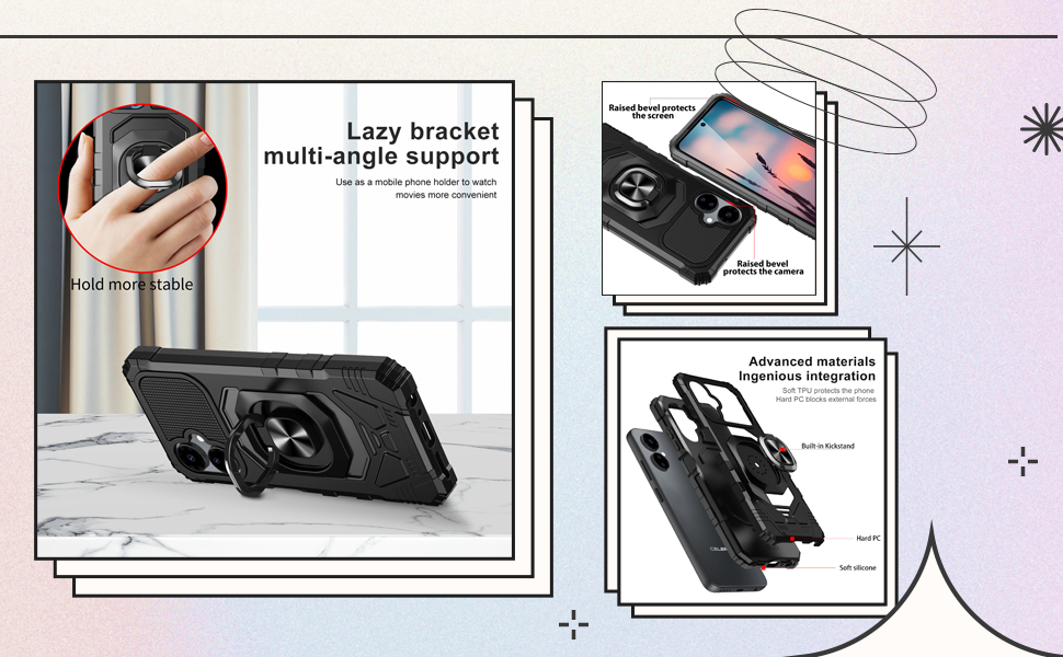 Amazon.com: TJS Compatible for Boost Mobile Celero 5G 2024 (3rd Version) Case, with Tempered ...