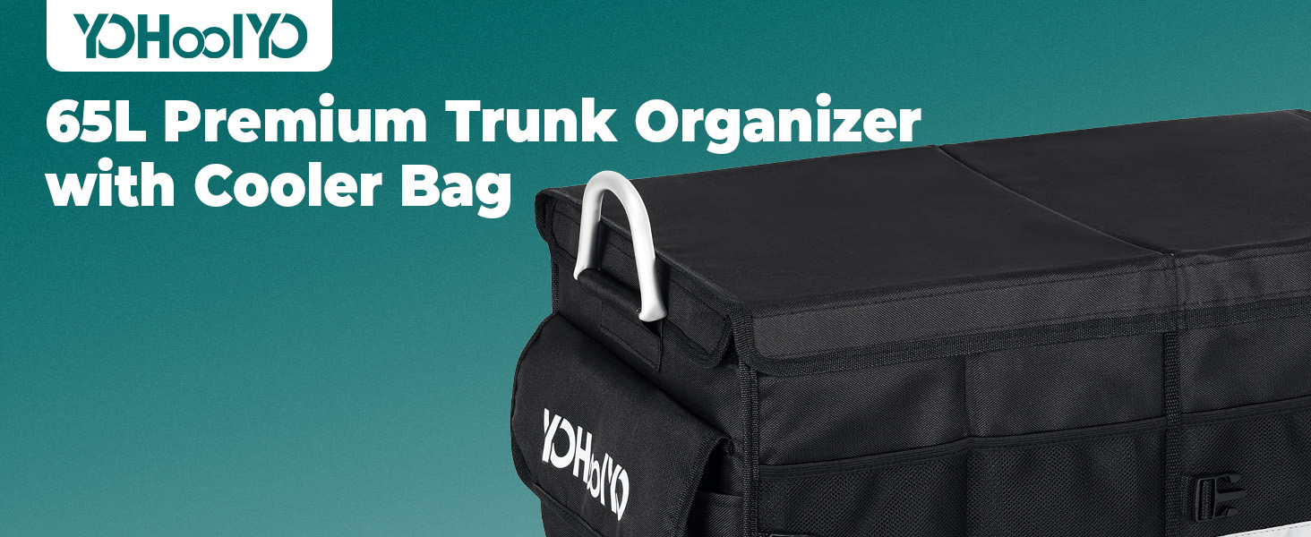 Amazon.com: YOHOOLYO Car Trunk Organizer Cooler Bag Insulated Leakproof Collapsible Trunk ...