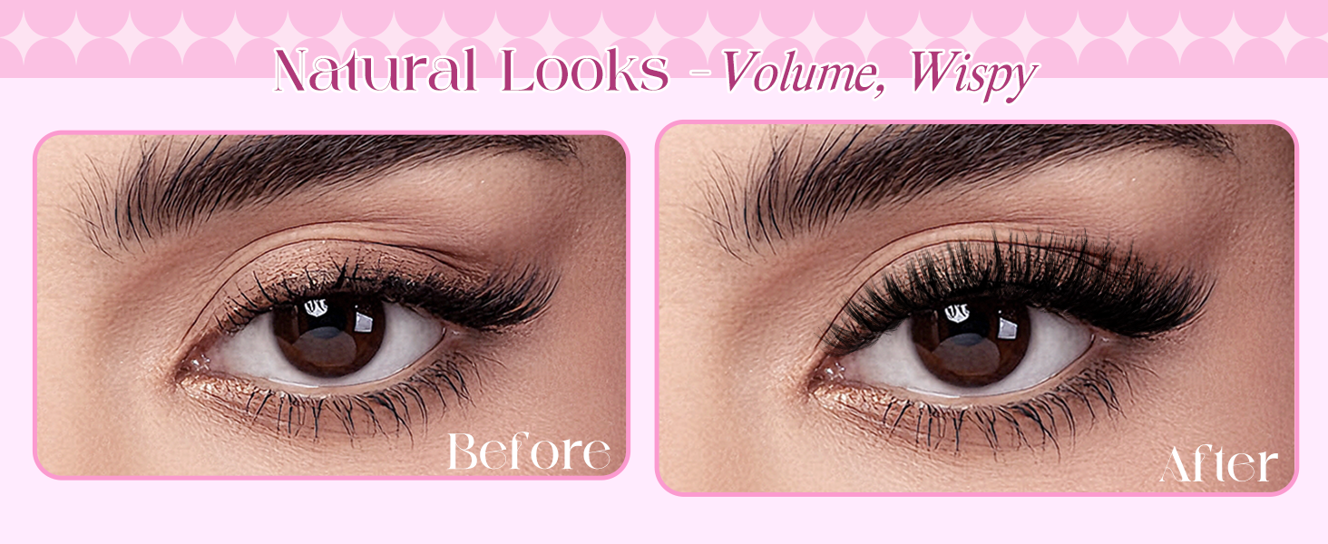 Amazon.com: Fluffy Lash Clusters Kit Packs: Wendy, 560Pcs, 150D, 200D, 200D, 250D, D Curl, 10 ...