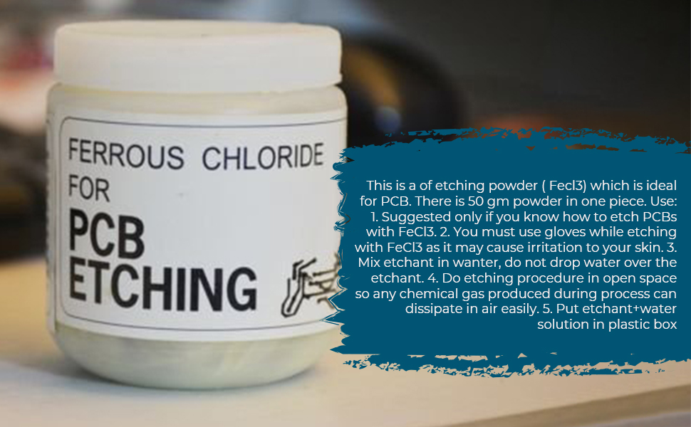 Satguru Ferric Ferrous Chloride Fecl3 PCB Etching Agent For Diy PCB Making At Home : Amazon.in ...