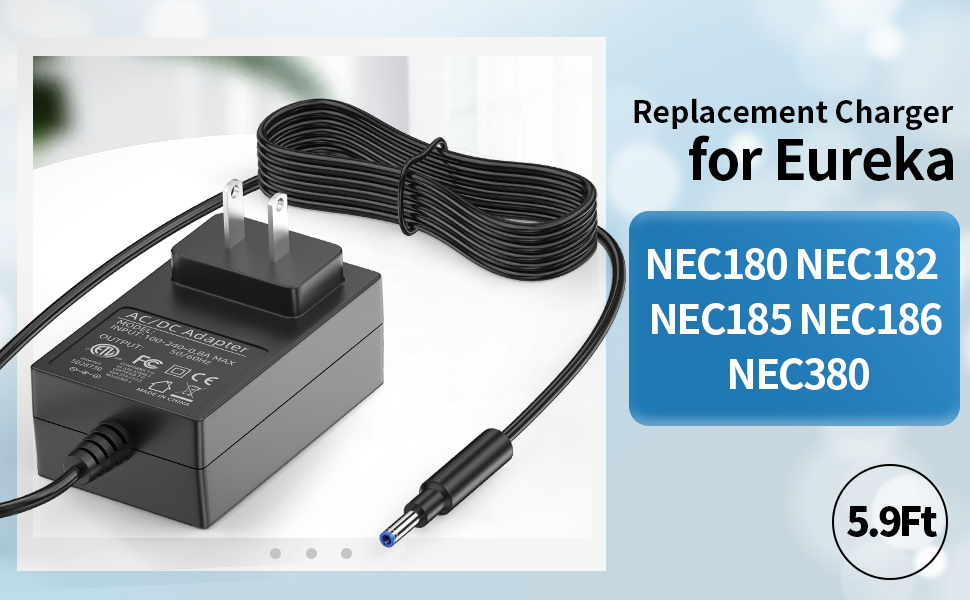 Amazon.com: Charger for Eureka RapidClean Pro, Power Cord for Eureka ...