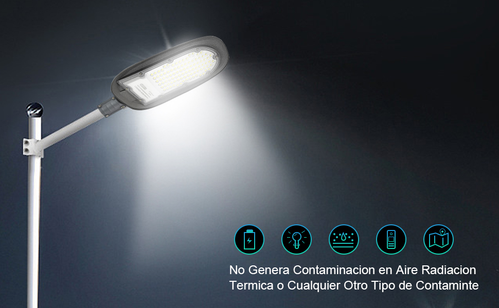 Megaluz 100W Reflectores LED Exteriores,Focos de Exterior,Lampara para LED Exterior con ...