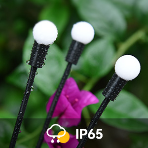 Cnkeeo Solar Garden Outdoor Firefly Lights: 4 Pack 8 LED Solar Powered Firefly Lights Waterproof ...