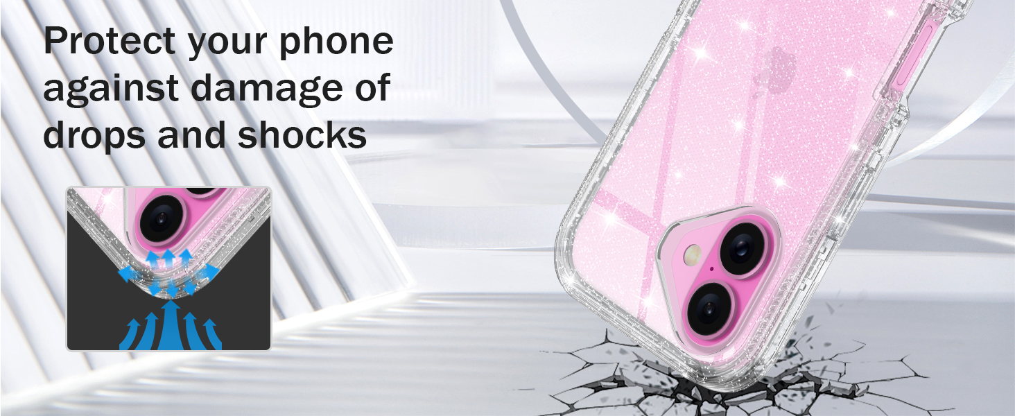 Amazon.com: I-HONVA for iPhone 16 Plus Case Clear [Non Yellowing] Shockproof Dust/Drop Proof 3 ...