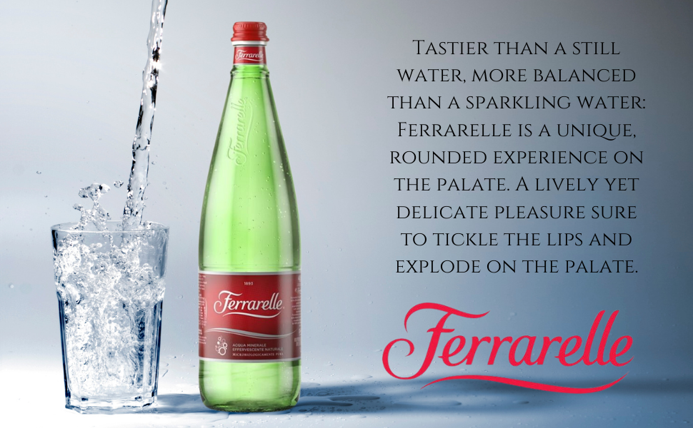 Amazon.com: Ferrarelle - Sparkling Natural Mineral Water - 750 mL (6 Glass Bottles) : Grocery ...