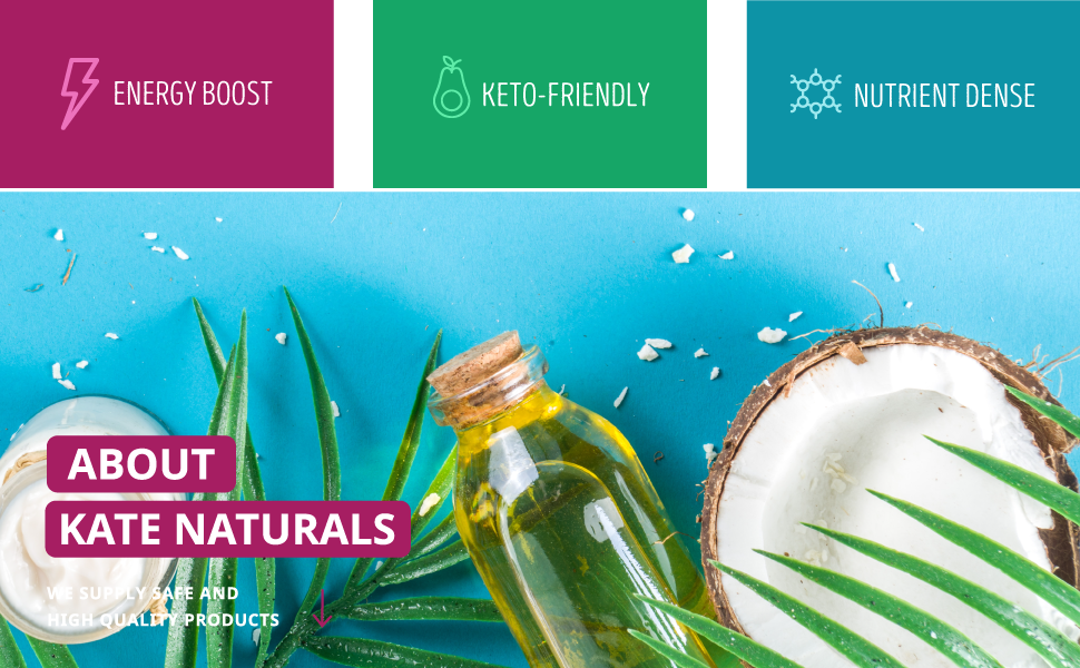 Amazon.com: Kate Naturals MCT Oil for Coffee & Keto 8oz - USDA Certified Organic MCT Oil Liquid ...