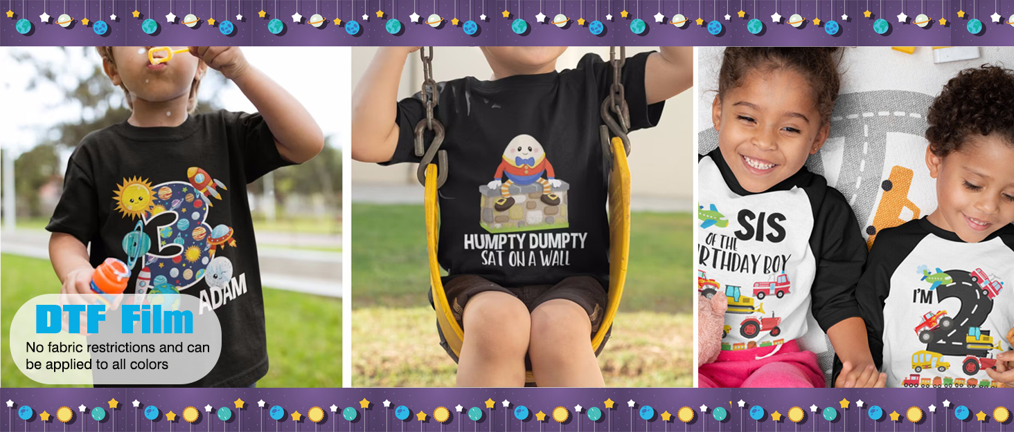 Amazon.com: DTF Transfer Film(8.3" x 11.7")20 Sheets PET Direct to Film Heat Transfer Paper for ...