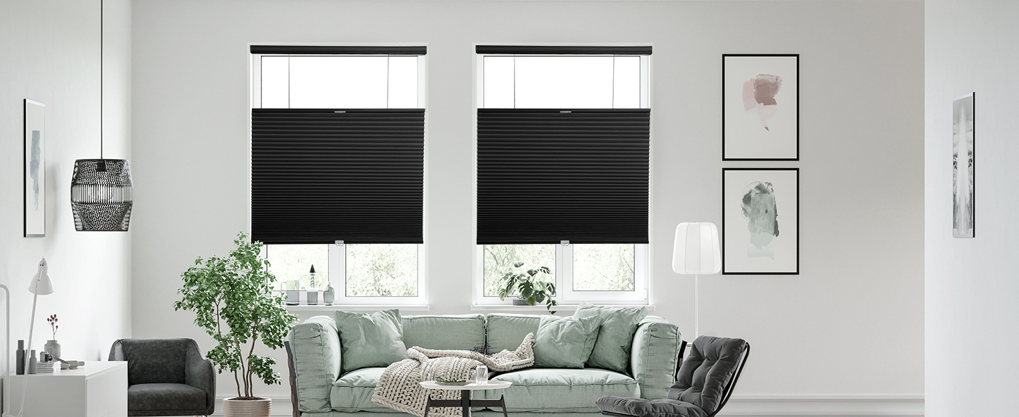 Amazon.com: Changshade Custom Top Down Bottom Up Blackout Cellular Shades, Cordless Room ...