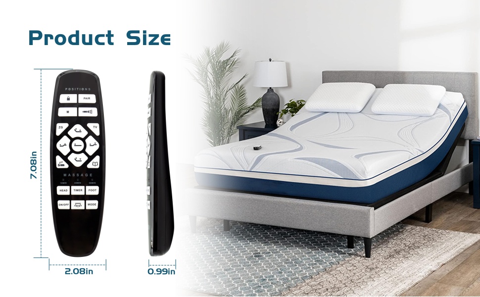 Amazon.com: Adjustable Bed Okin Model RF.27.19.02 Remote Control Replacement Only for GhostBed ...