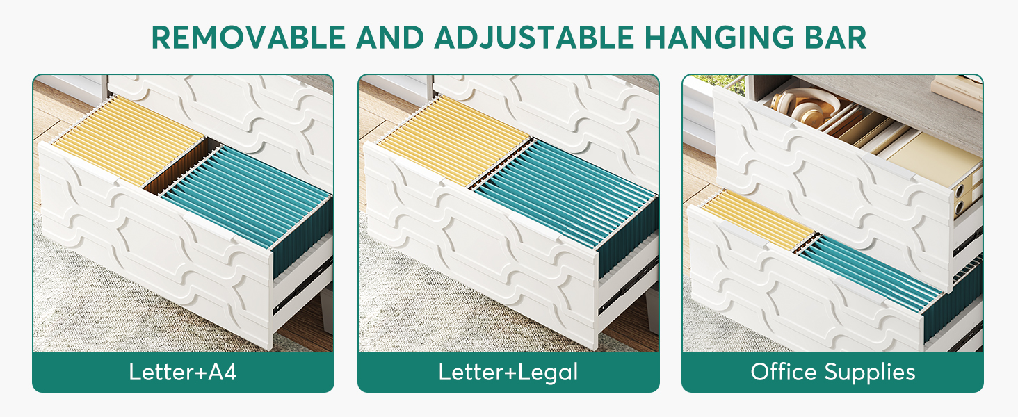 Amazon.com: Tribesigns 2-Drawer File Cabinet, Lateral Filing Cabinet for A4/Letter/Legal Size ...