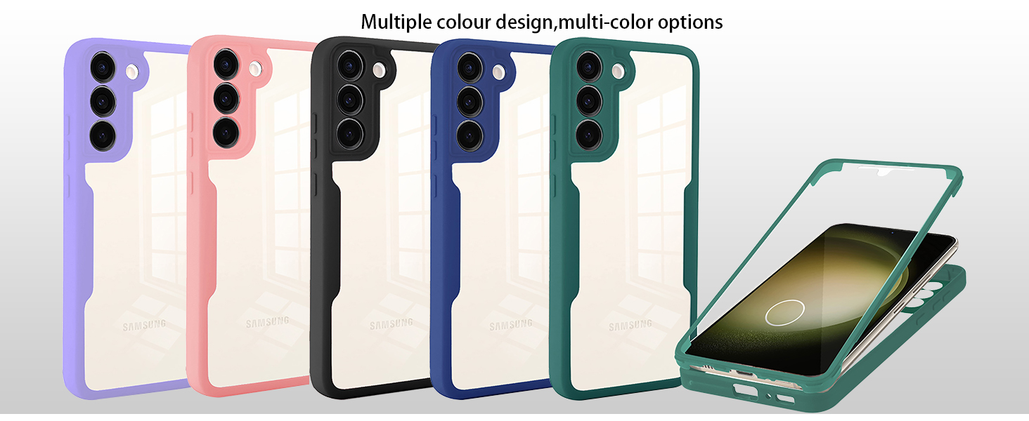 Amazon.com: CCSamll for Samsung Galaxy A05 Case Clear with Screen Protector, Full Body ...