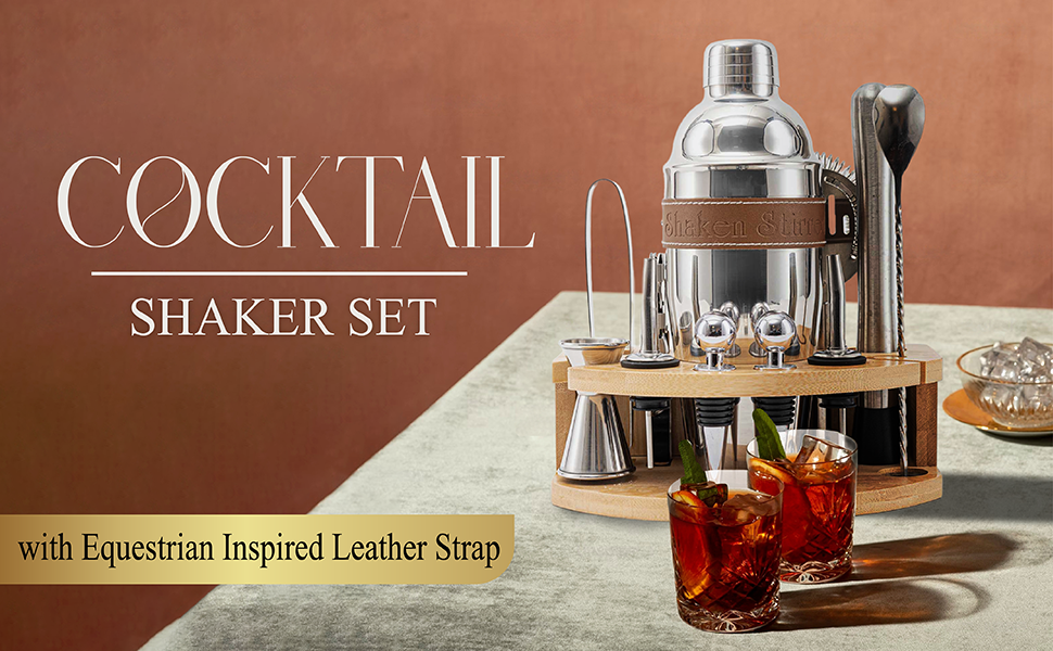 Amazon.com: Shaken Stirred & Served® - British Inspired Cocktail Set, Bar Set | Mixology ...