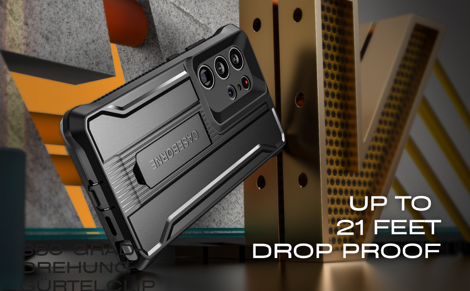 CaseBorne V Case Compatible with Samsung Galaxy S24 Ultra - [Extremely Rugged] [Military Grade 5 ...