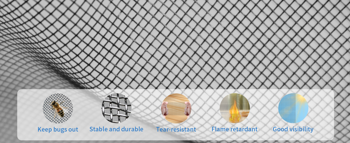 BKSAI Window Net to Keep Bugs Out Bug Net for Windows Fits Any Size ...