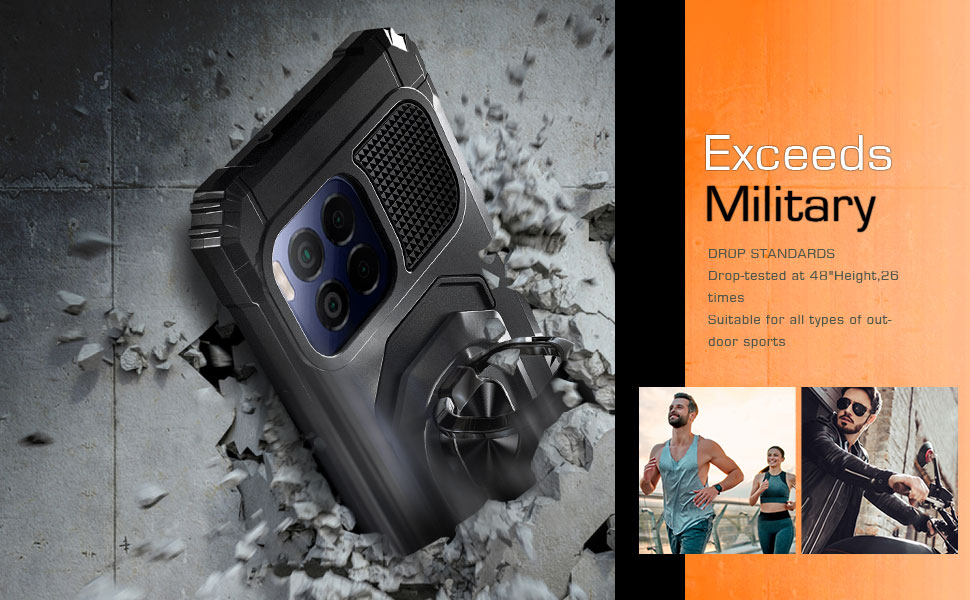 Amazon.com: NZND Designed for T-Mobile REVVL 7 PRO 5G Case, Full-Body Protective [Military-Grade ...