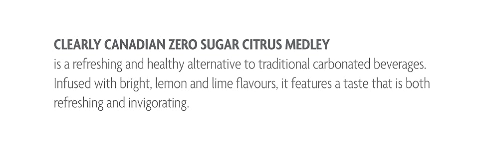 Amazon.com: Clearly Canadian Citrus Medley Cans Sparkling Water, 24-Pack (Regular & Zero ...