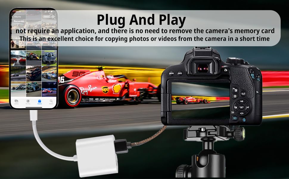Amazon.com: [Apple MFi Certified] Lightning to USB Camera Adapter with ...