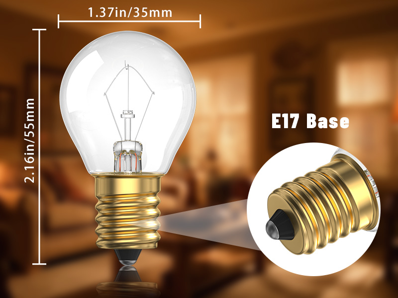 TobeBright 25W Lava Lamp Bulb, S11 E17 Base, 25W 120V for 14.5-Inch Lava Lamp Repalacement Bulb ...