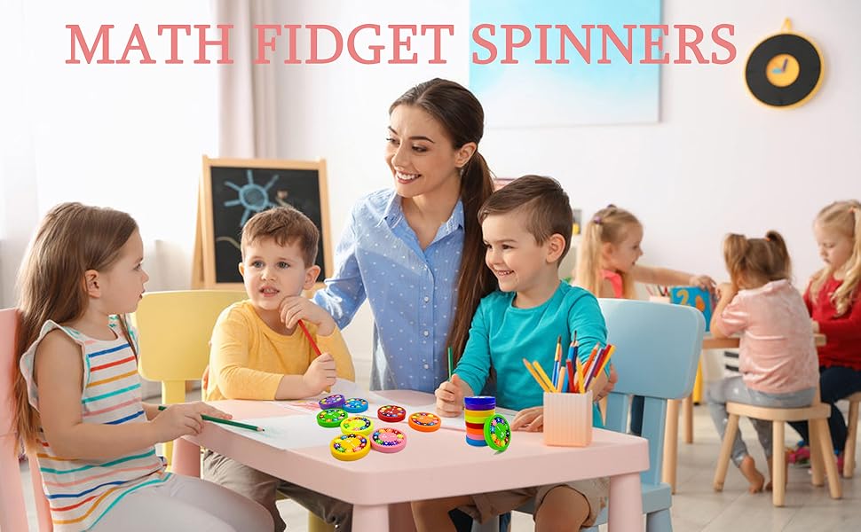 Amazon.com: Math Fidget Spinner,Educational Math Fact Fidget Toys for ...