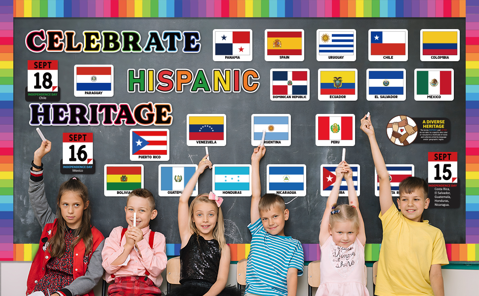 Amazon.com: BkeeCten Hispanic Heritage Month Decor - 79pcs Hispanic Heritage Month Latino ...