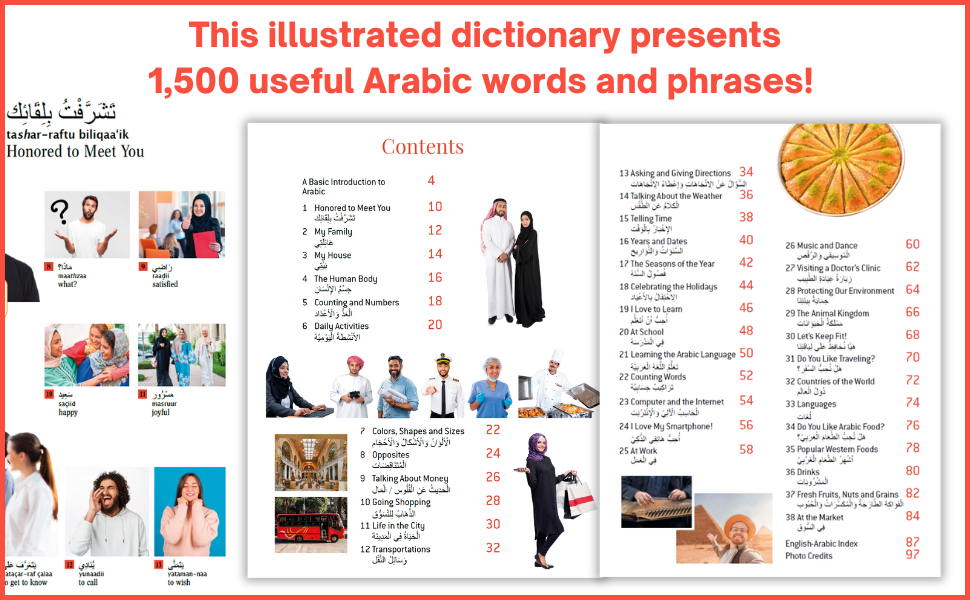 Arabic Picture Dictionary: Learn 1,500 Arabic Words and Phrases ...