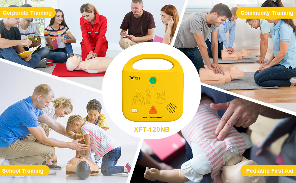 Amazon.com: XFT AED Trainer, AED Trainer Device Only Use for First Aid Classes with 5 Training ...