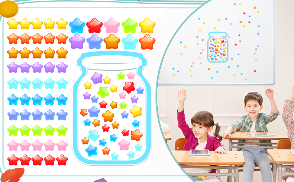Amazon.com : 61Pcs Reward Jar Classroom, Magnetic Reward Jar for ...
