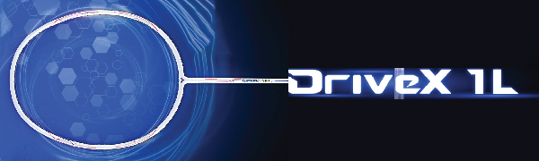 Buy VICTOR Graphite Dx-1L-A-6U Drive X Series Strung Badminton Racket -White Online at Low ...