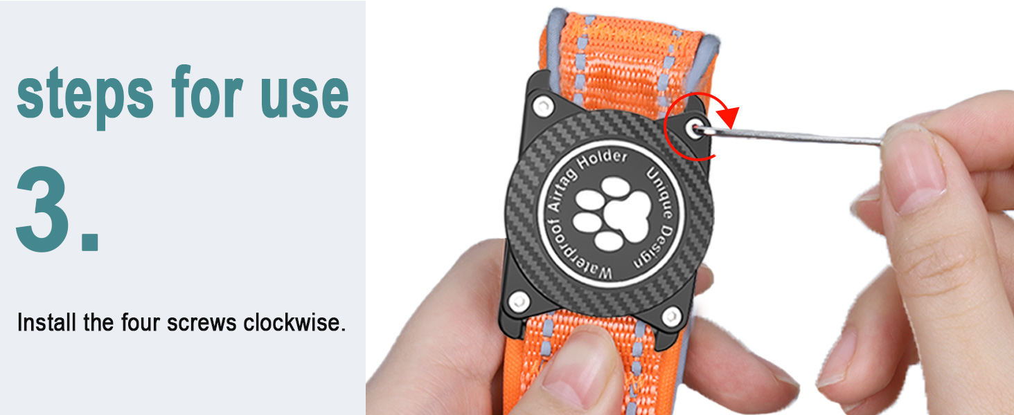 Ytanest Waterproof Airtag Dog Collar, Dog Collar with Apple Air Tag Holder, Reflective Dog ...